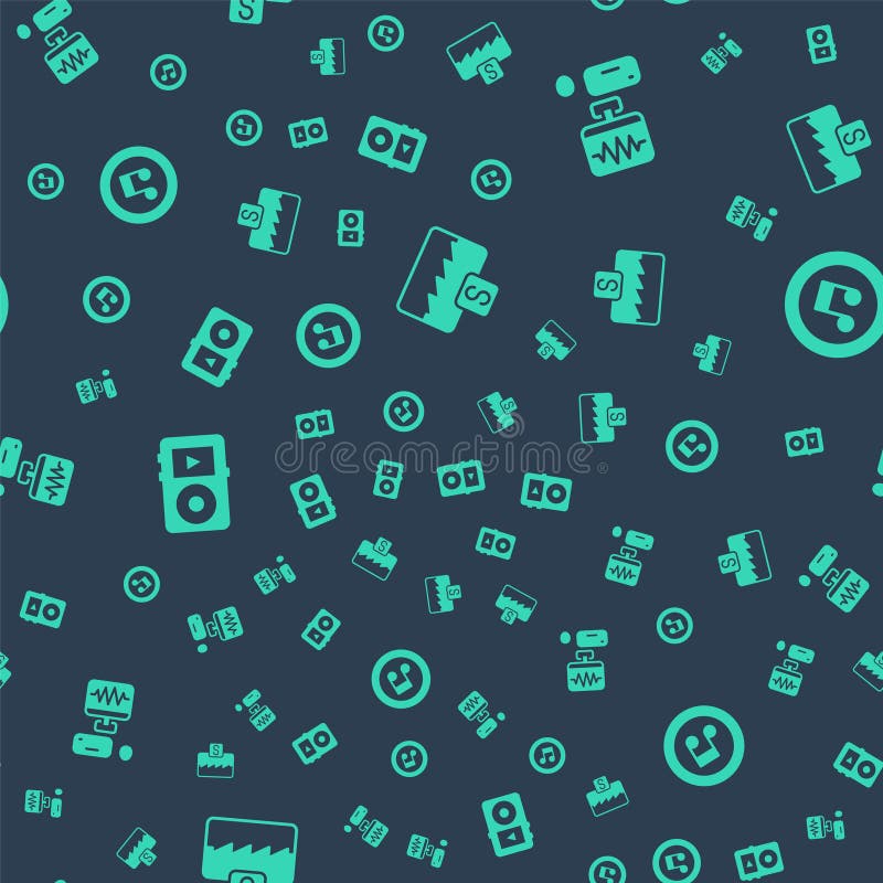 Set Music Wave Equalizer, Recording Studio, Player and Note, Tone on ...