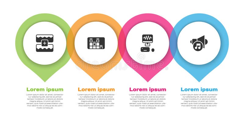 Set Music Wave Equalizer, , Recording Studio and Speaker Volume ...