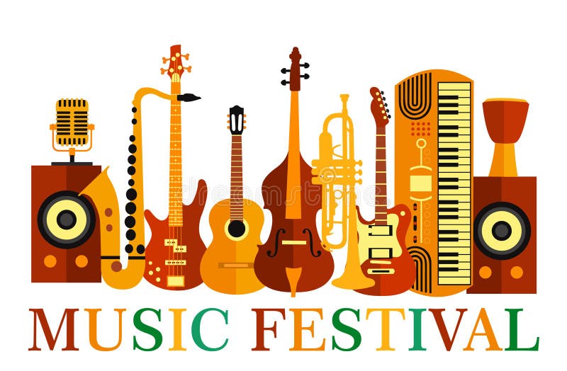 Set of Musical Instruments Colorful Vector Illustration. Music ... Set of Musical Instruments Colorful Vector Illustration. Music ...