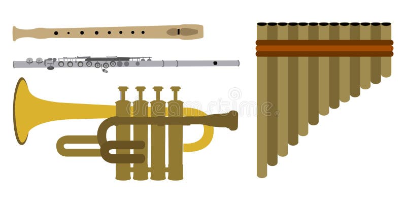 Set of musical instruments stock vector. Illustration of isolated ...