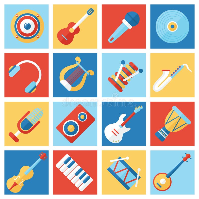 Set of musical instruments stock vector. Illustration of drum - 48164082 Set of musical instruments stock vector. Illustration of drum - 48164082