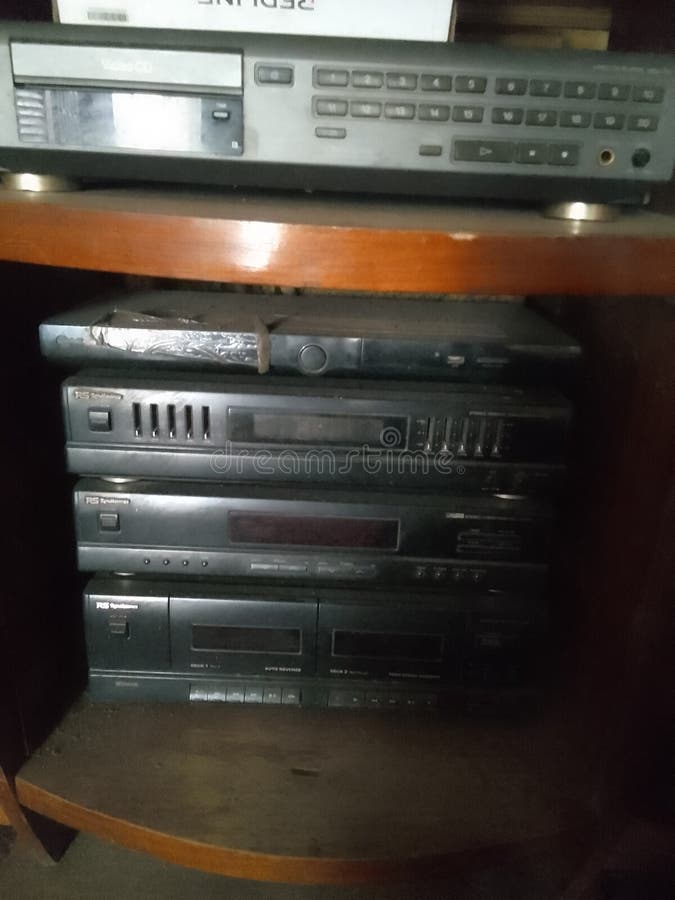 Set of Musical Instruments, Placed on the Table Stock Photo - Image of ...