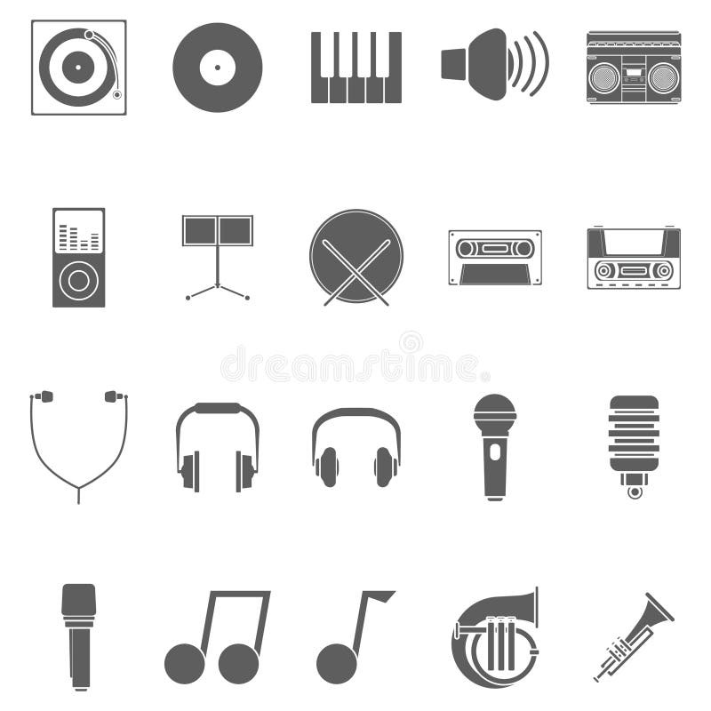 Set of Musical Instruments. Vector Illustration Decorative Design Stock ...