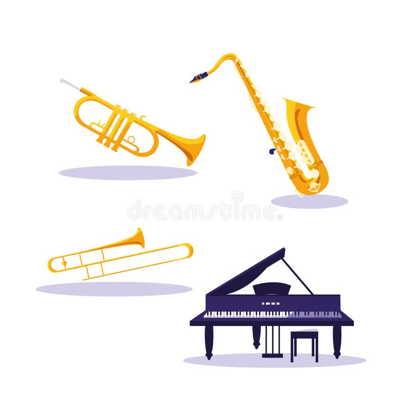 Set of musical instruments stock vector. Illustration of sound - 137522715