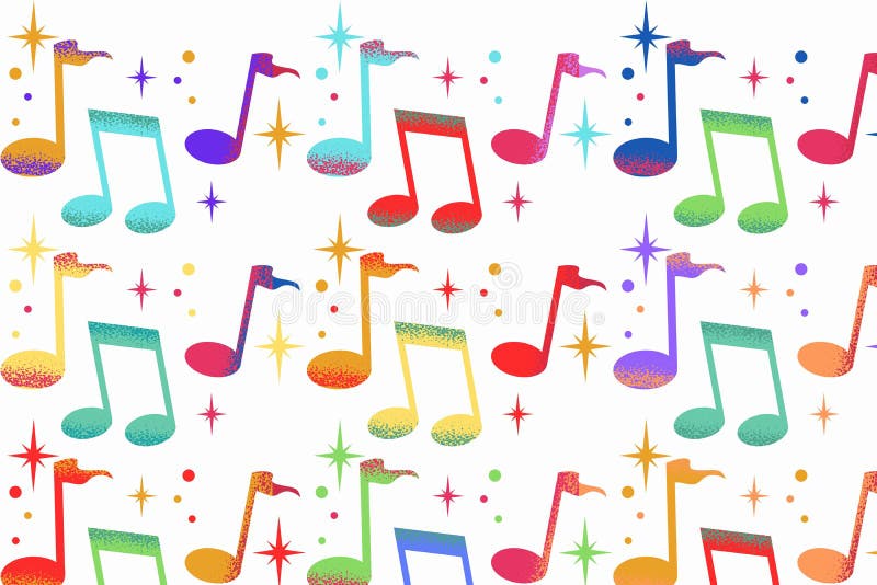 Musical Notes Various Colors Stock Illustrations – 159 Musical Notes ...