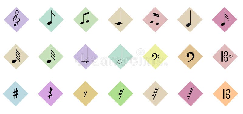 Set of Musical Signs for Your Design Stock Vector - Illustration of ...