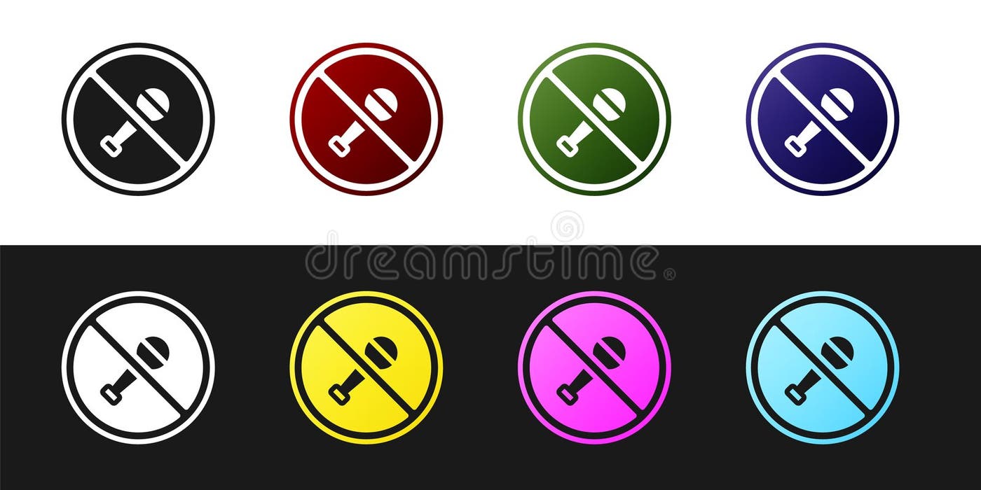 Muted Mic Icon Stock Illustrations – 635 Muted Mic Icon Stock ...