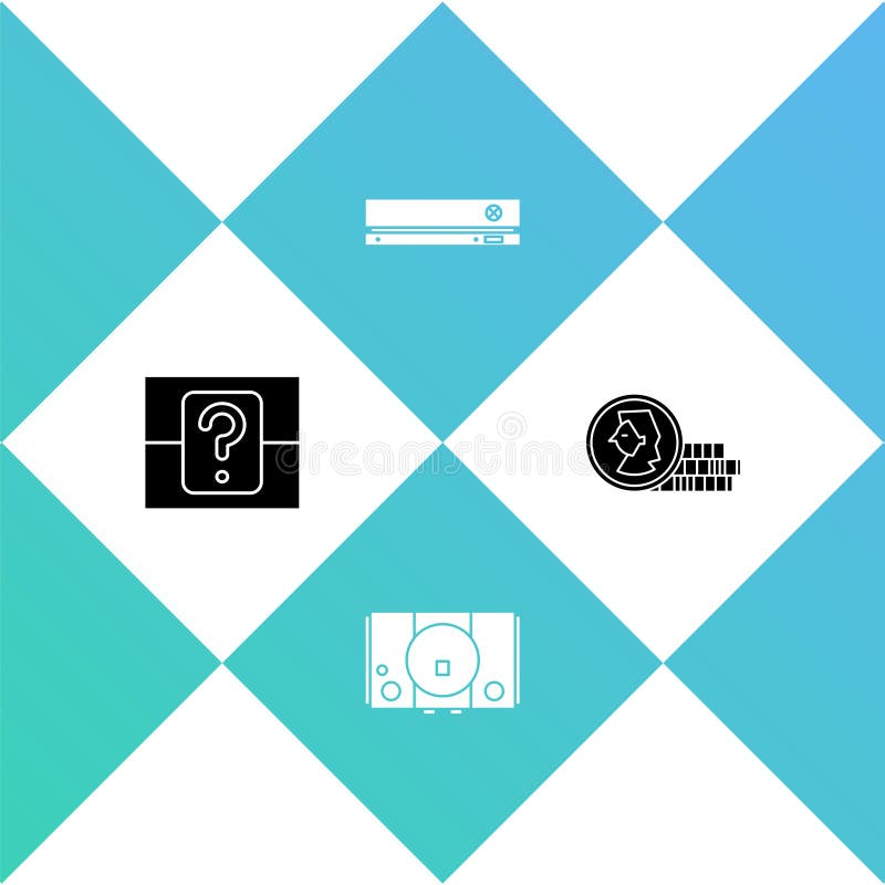 Set Mystery or Random Box, Video Game Console, and Coin for Icon ...