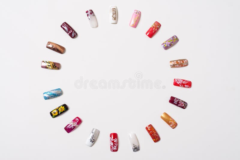 A set of nails stock image. Image of salon, glamour, female - 86060745