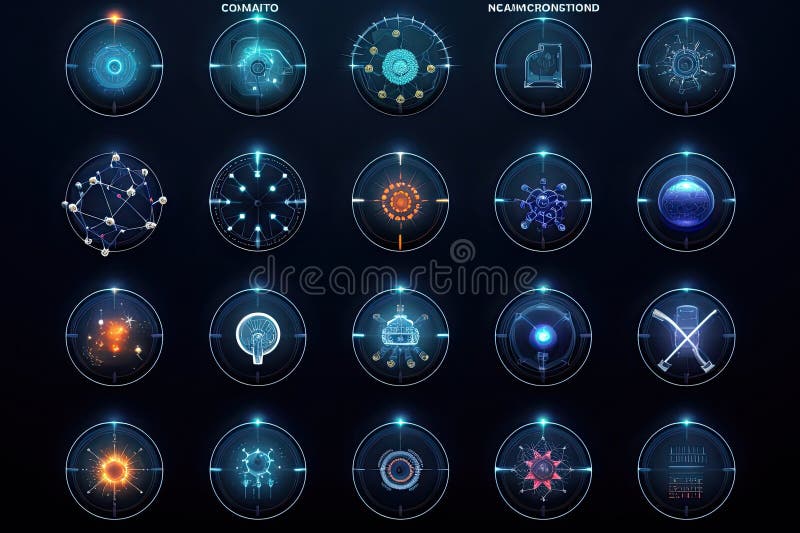 Nano Logo - Nanotechnology. Template Design of Logotype. Vector ...