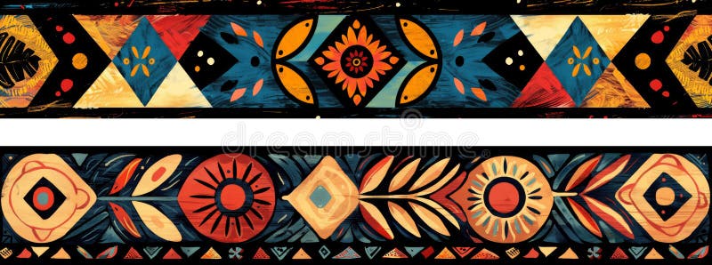 Set of National Patterns of the Indigenous People of New Caledonia ...