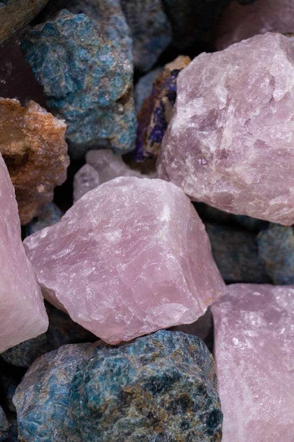 Set of Natural Mineral Gemstones Stock Photo - Image of precious, color ...