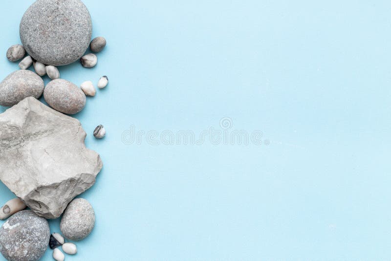 Set of Natural Mineral Stones. Rocks Background Stock Photo - Image of ...