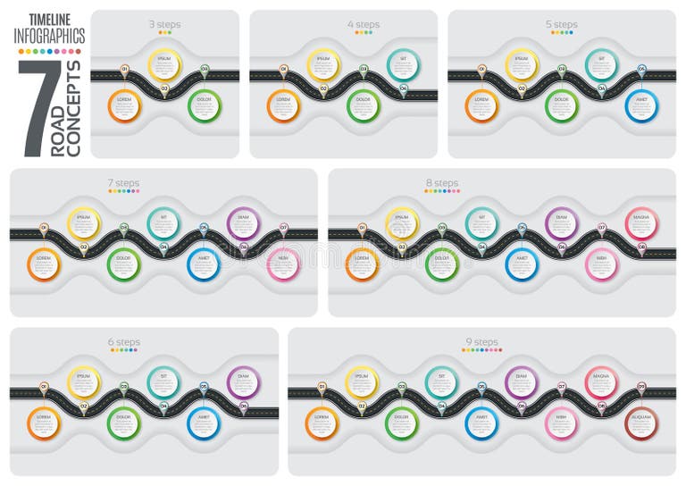 Winding Road Timeline Concept Stock Illustrations – 639 Winding Road ...