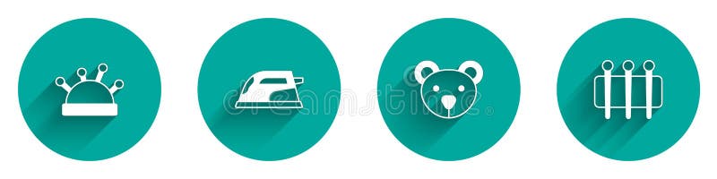 Set Needle Bed and Needles, Electric Iron, Teddy Bear Plush Toy and for ...