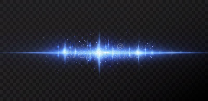 A Set of Neon or Blue Light Glow Flare Stars Effects. Stock Vector ...