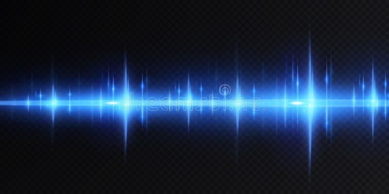 A Set of Neon or Blue Light Glow Flare Stars Effects. Stock Vector ...