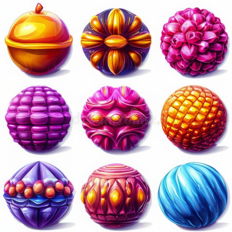 Neon 3D Abstract Objects Set Stock Illustration - Illustration of style, visual: 368518812