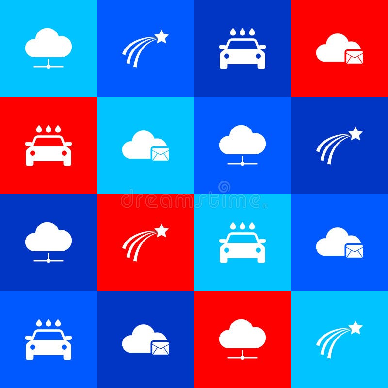 Set Network Cloud Connection, Falling Star, Car Wash and Cloud Mail ... Set Network Cloud Connection, Falling Star, Car Wash and Cloud Mail ...