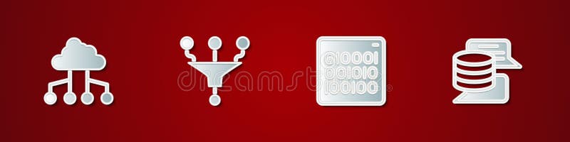 Set Network Cloud Connection, Funnel Filter, Binary Code and Server ... Set Network Cloud Connection, Funnel Filter, Binary Code and Server ...
