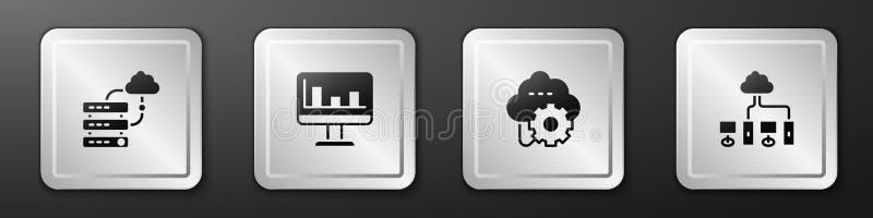 Set Network Cloud Connection, Monitor with Graph Chart, Cloud Technology Data Transfer and ...