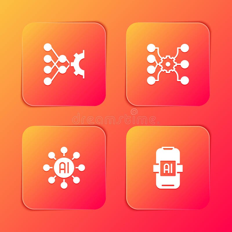 Set Neural Network, Artificial Intelligence AI, Processor CPU, Server ... Set Neural Network, Artificial Intelligence AI, Processor CPU, Server ...