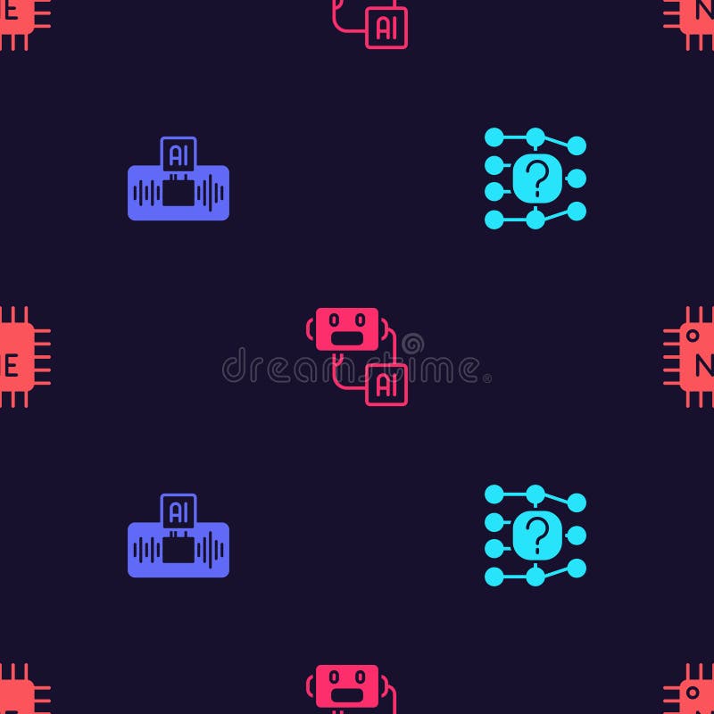 Set Neural Network, Artificial Intelligence AI, Robot and Processor CPU ... Set Neural Network, Artificial Intelligence AI, Robot and Processor CPU ...