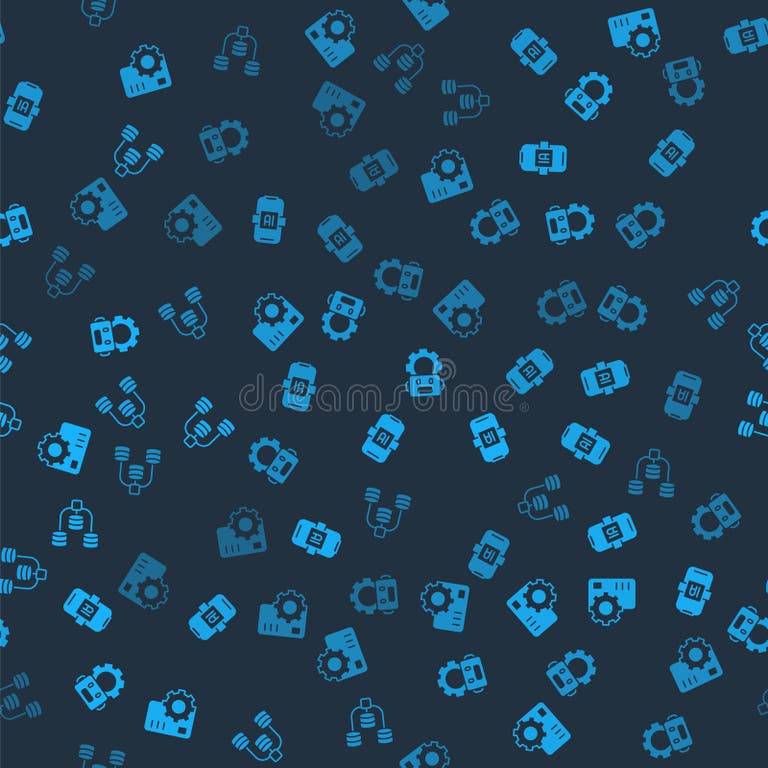 Ai Robot Seamless Pattern Stock Illustrations – 515 Ai Robot Seamless ...