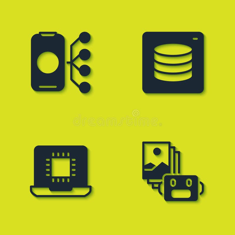 Set Neural Network, Artificial Intelligence Robot, Processor CPU and ... Set Neural Network, Artificial Intelligence Robot, Processor CPU and ...