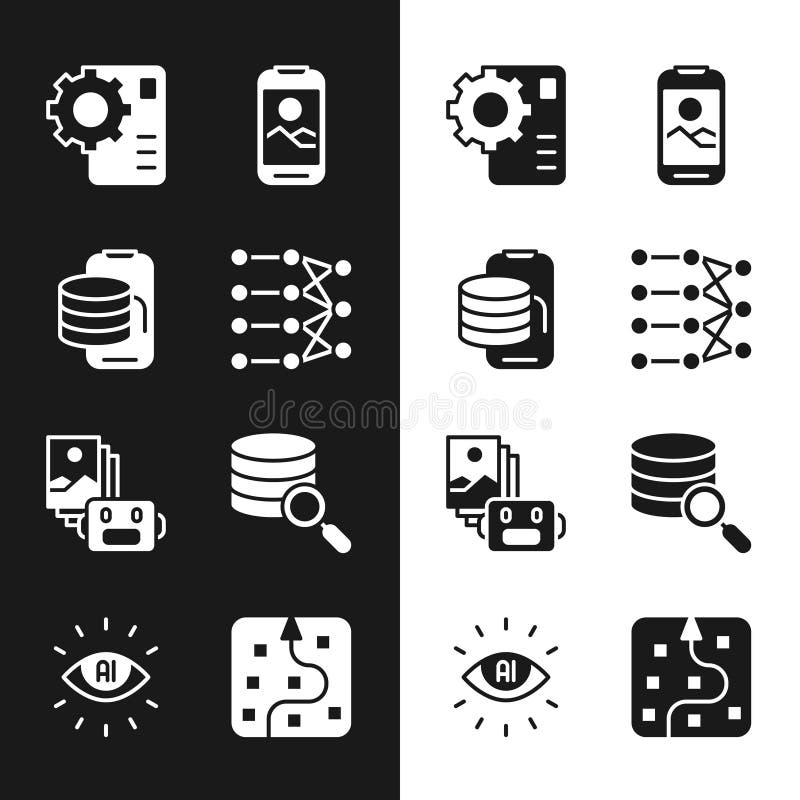 Set Neural Network, Cloud Technology Data Transfer, Mobile Phone ... Set Neural Network, Cloud Technology Data Transfer, Mobile Phone ...