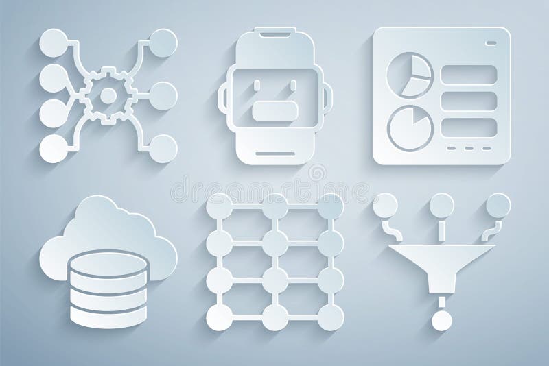 Set Neural Network, Computer Api Interface, Cloud Database, Funnel ... Set Neural Network, Computer Api Interface, Cloud Database, Funnel ...