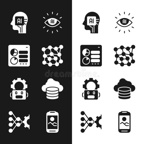 Set Neural Network, Computer Api Interface, Humanoid Robot, Artificial Intelligence AI, Robot ...