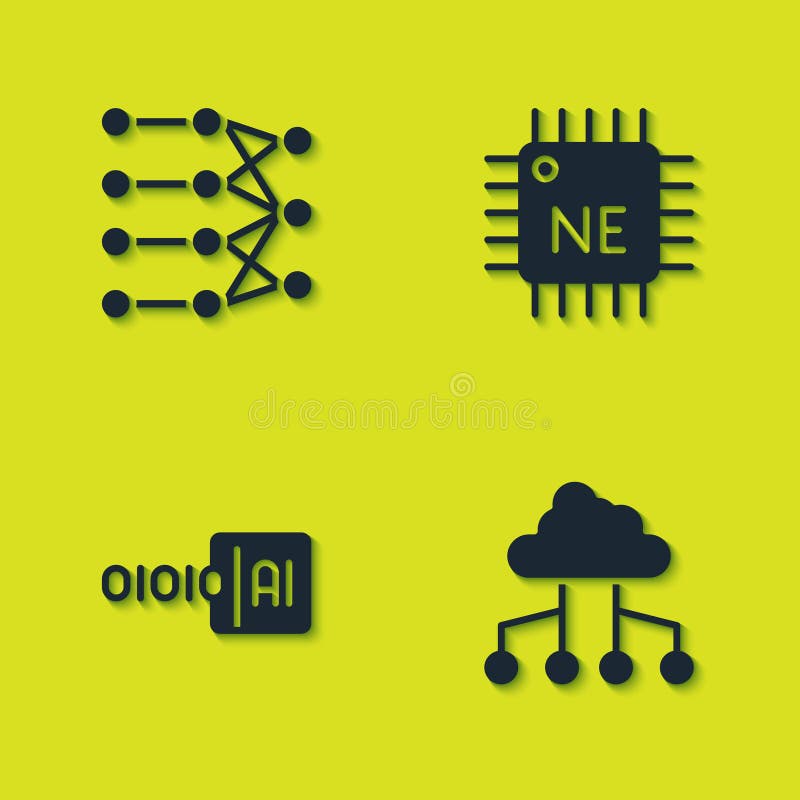 Set Neural Network, Network Cloud Connection, Binary Code and Processor ... Set Neural Network, Network Cloud Connection, Binary Code and Processor ...