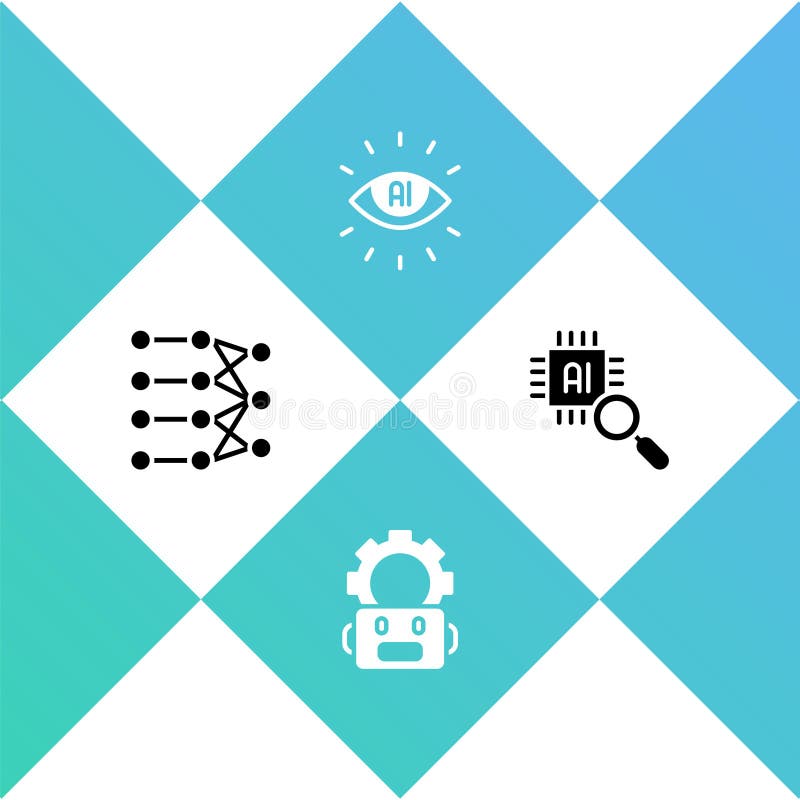 Set Neural Network, Robot Setting, Artificial Intelligence AI and ... Set Neural Network, Robot Setting, Artificial Intelligence AI and ...