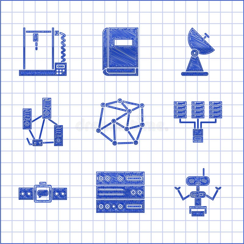 Set Neural Network, Server, Data, Web Hosting, Robot, Smartwatch ... Set Neural Network, Server, Data, Web Hosting, Robot, Smartwatch ...