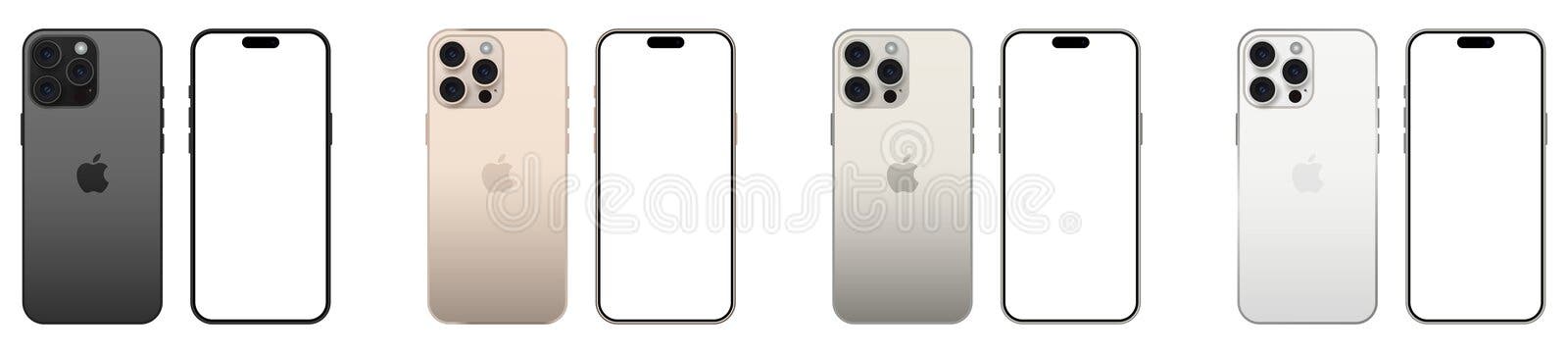 Front Back Iphone Pro Max Stock Illustrations – 347 Front Back Iphone ...