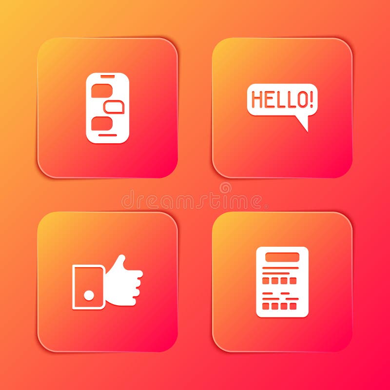 Set New Chat Messages Notification, Hello in Different Languages, Hand ...