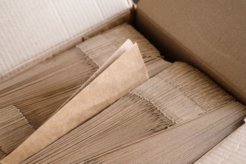 Set of New Paper Bags. the Concept of Eco-friendly Materials and Zero ...