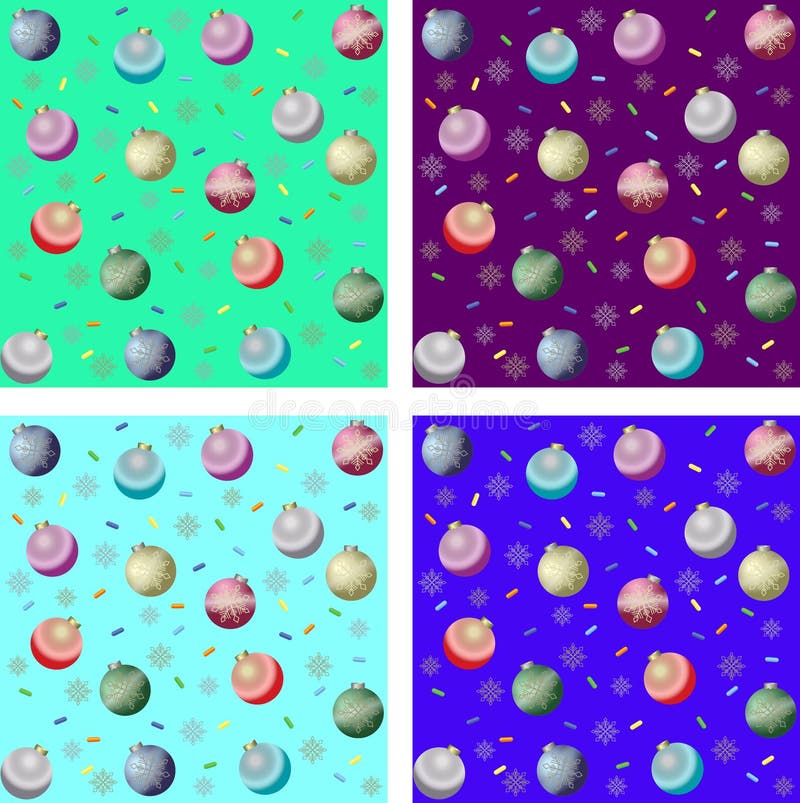 Set of New Year s textures stock vector. Illustration of colored - 76563426