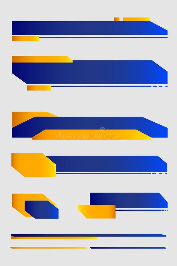 Vector Illustration. Banners for Broadcasting with Negative Space To ...