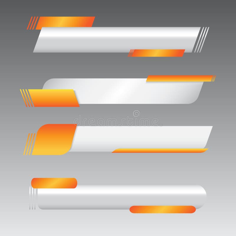 Vector Illustration. Banners for Broadcasting with Negative Space To ...