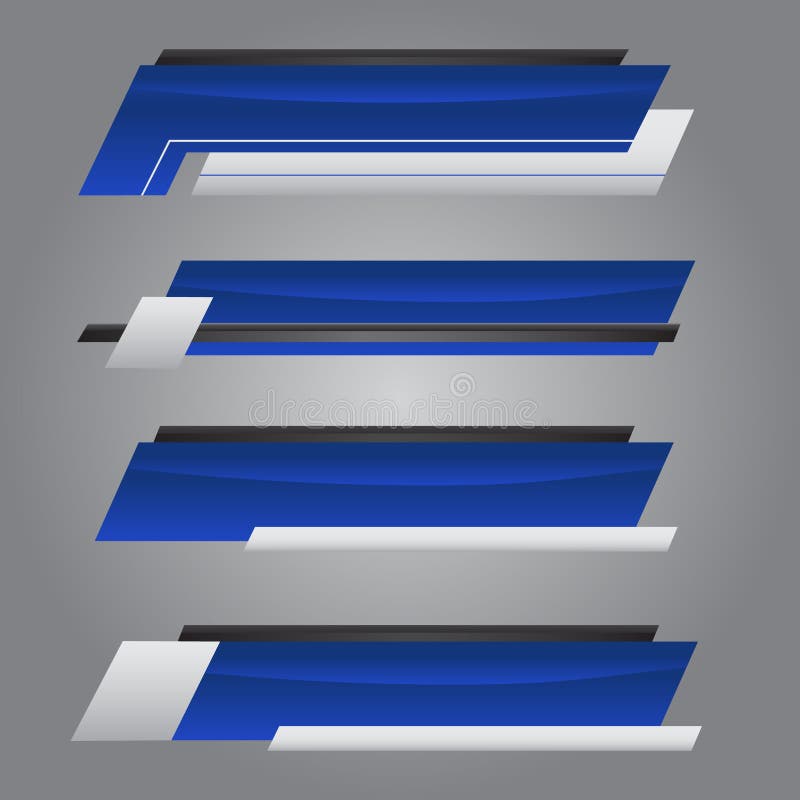 Vector Illustration. Banners for Broadcasting with Negative Space To ...