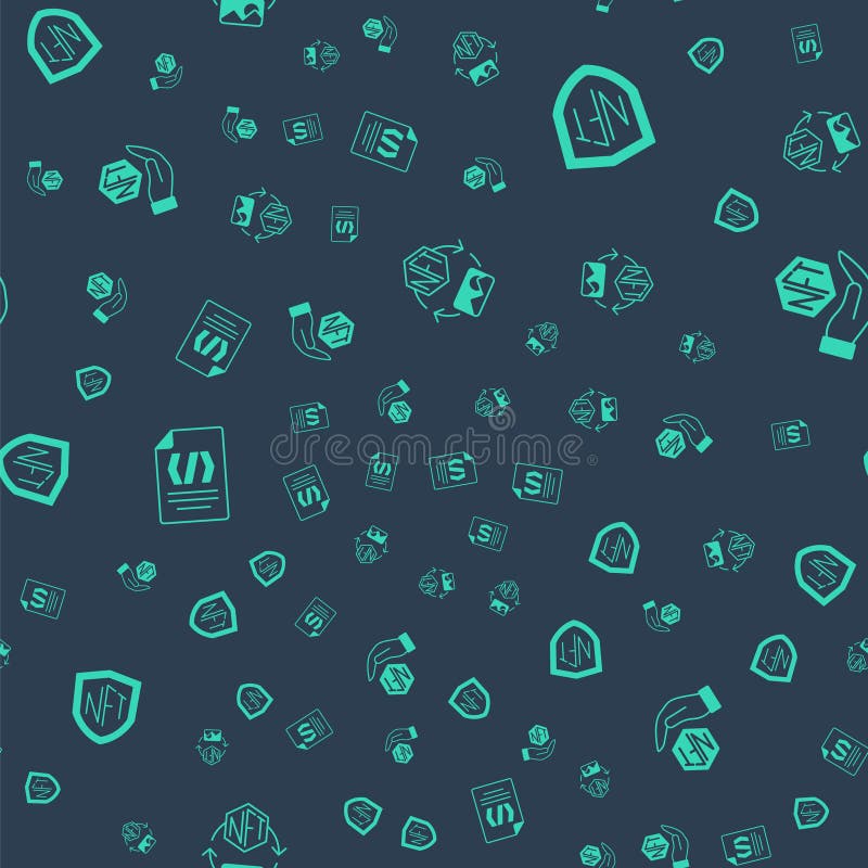 Set NFT Digital Crypto Art, Shield, Binary Code and on Seamless Pattern ... Set NFT Digital Crypto Art, Shield, Binary Code and on Seamless Pattern ...