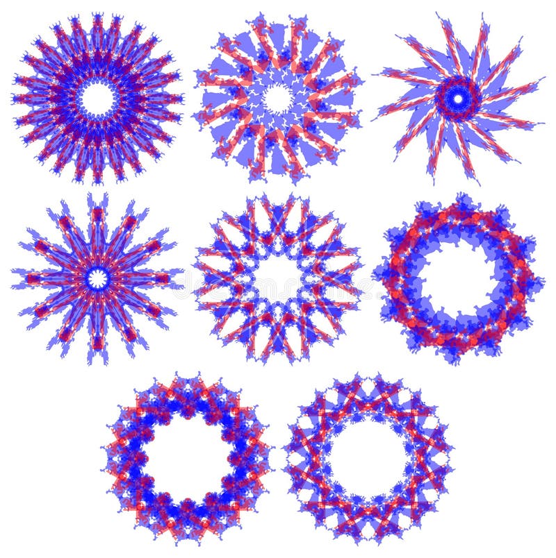 Set of Nice Colorful Decorations Stock Vector - Illustration of ...