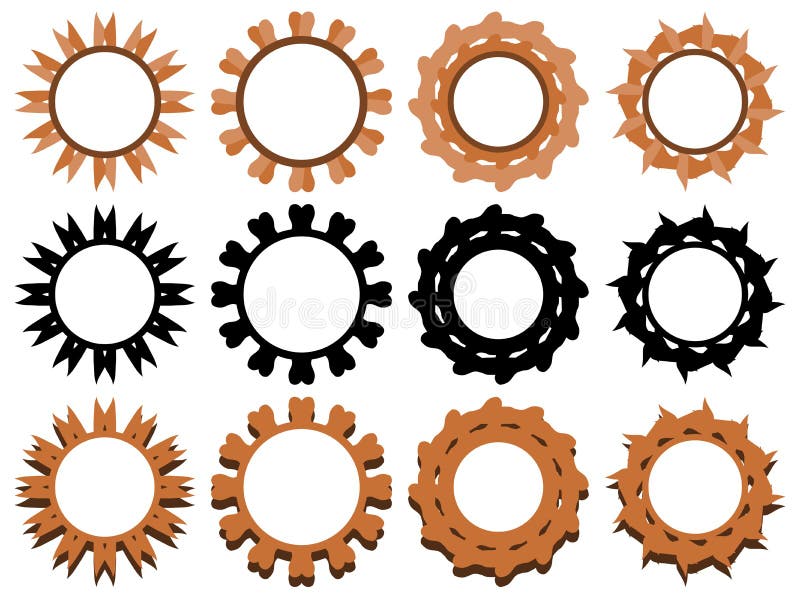 Set of Nice Colorful Decorations Stock Vector - Illustration of ...