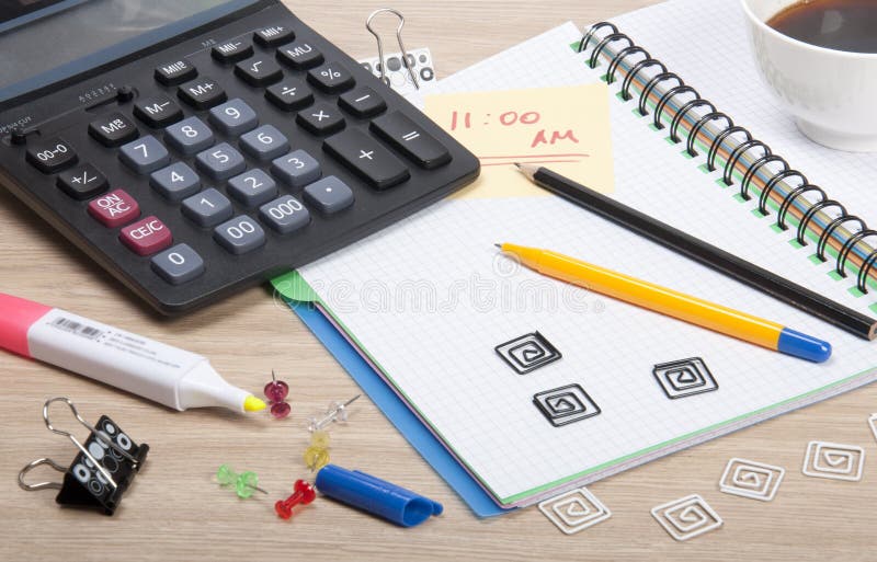 A Set of Nice Office Materials Stock Image - Image of office, meeting ...