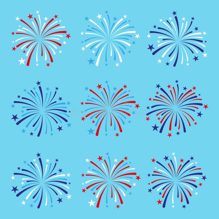 Fireworks Blue Stock Illustrations – 69,996 Fireworks Blue Stock ...