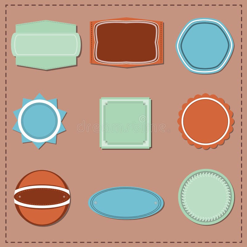 Set of labels stock vector. Illustration of element, template - 29892643