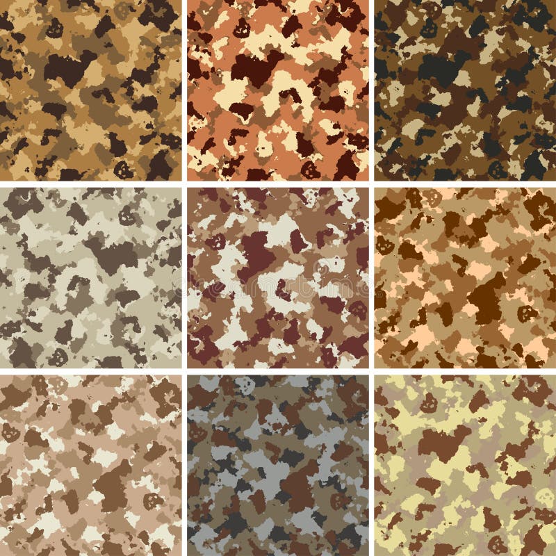 Military patterns stock vector. Illustration of style - 52196545