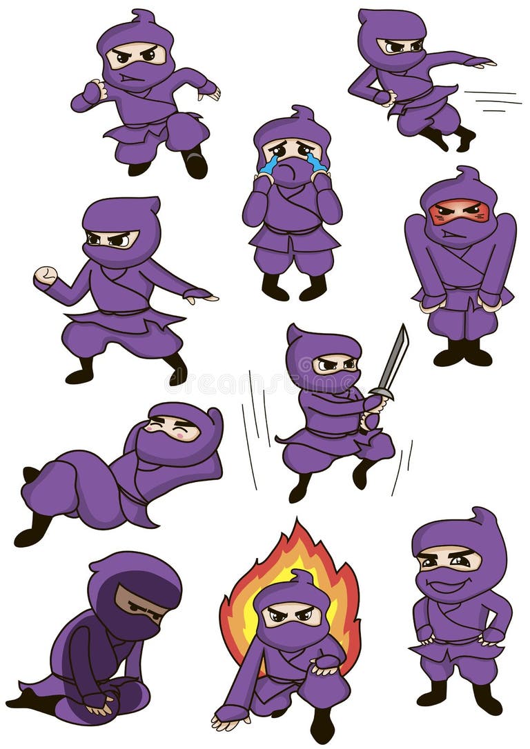 Cartoon Ninja Set Stock Illustrations – 2,040 Cartoon Ninja Set Stock ...